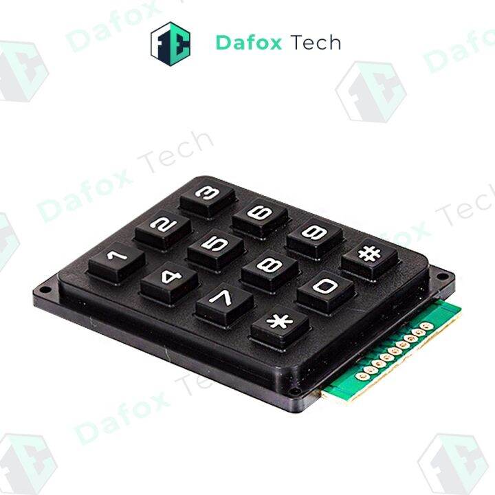 DAFOXTECH | 4x3 Membrane Matrix Keypad Module (Good for Fox Eloading Machine) | Lazada PH