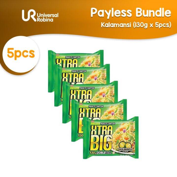 Payless Xtra Big Pancit Canton Kalamansi (130G) 5 Packs | Lazada PH