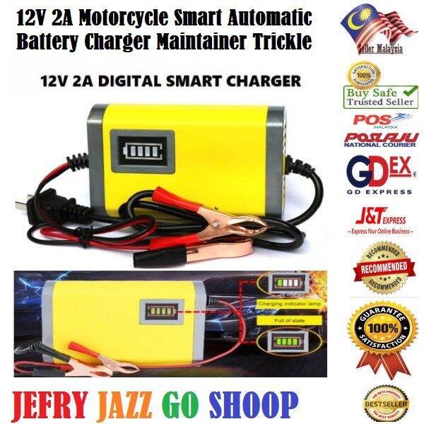 Ready Stock 12V 2A Pengecas Bateri Pelbagai Guna Automatik Untuk ...