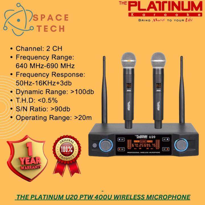 The Platinum U20 PTW 400U Wireless Microphone | Lazada PH