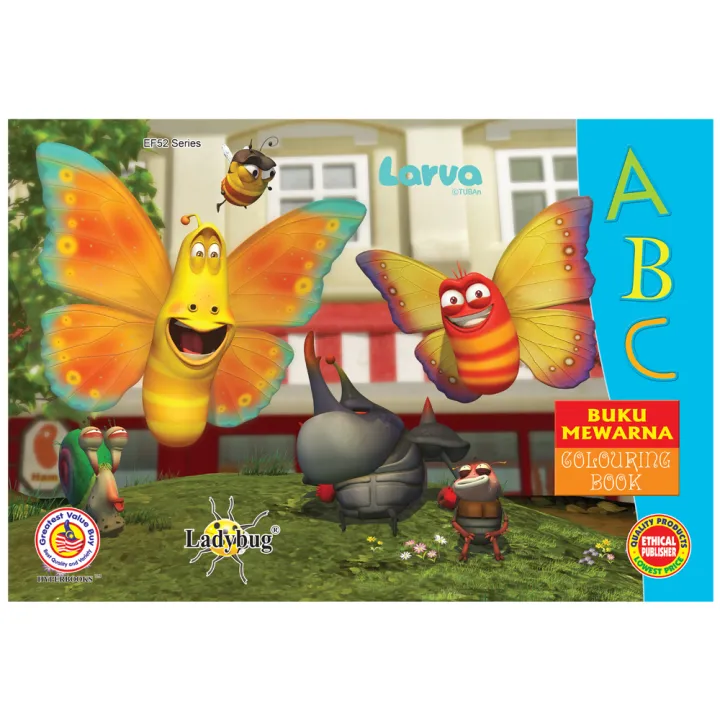 Larva Abc Colouring Book 16 Pages B4 Size EF52 SERIES | Lazada