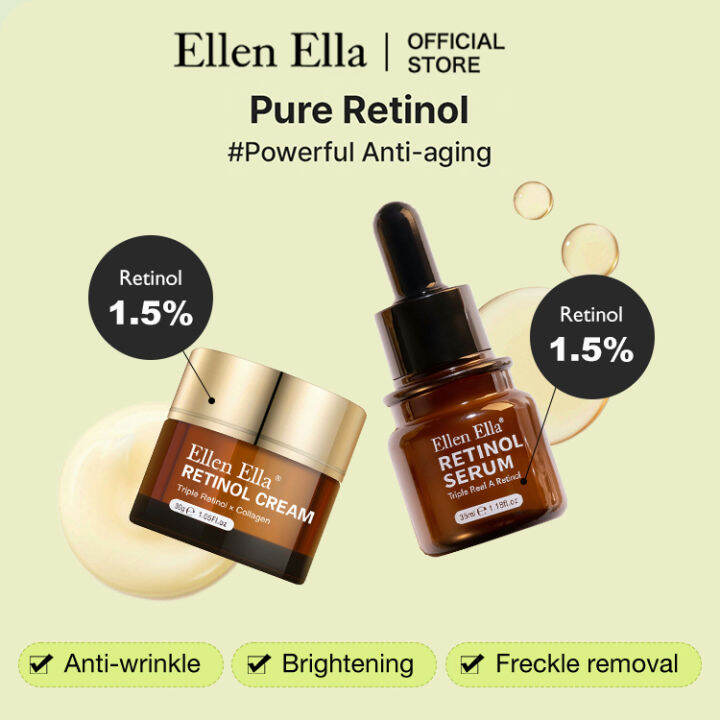2023 NEW Ellen Ella Anti-Aging Triple Retinol Face Cream 30g And Face ...