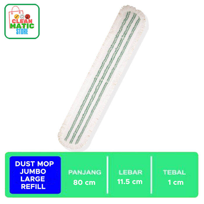 Clean Matic - Dust Mop Jumbo Large Refill Lobi Duster | Lazada Indonesia