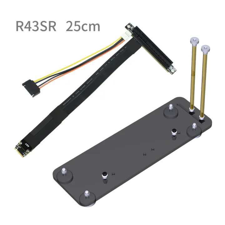 M.2 for NGFF NVMe Key M Extender Cable to PCIe x16 Graphics Card Riser ...
