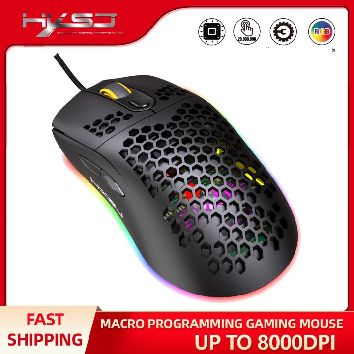 [flexible] X600 Gaming Mouse Honeycomb Light weight Gaming Mouse with ...