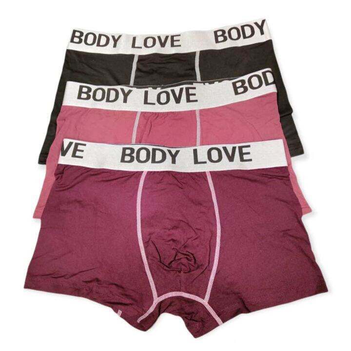 Boxer Underwear For Men Body Love 5218 3Pcs In Box Mix Color | Lazada