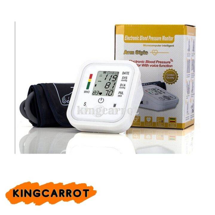 Digital Upper Arm Blood Pressure Pulse Monitor Health Care Tonometer ...