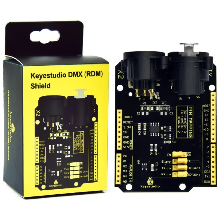 ใหม่ Keyestudio 5V DMX (RDM)Shield บอร์ดอิเล็กทรอนิกส์สำหรับ Arduino Uno/ ลำโพงควบคุม & Light ...
