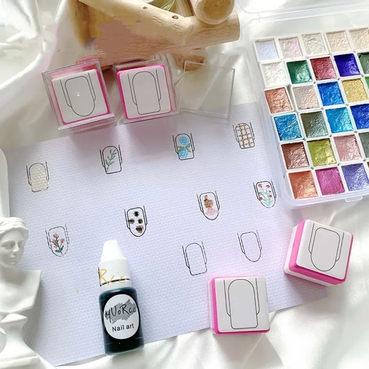 OUR Versatile Non-Deformed With Seal Ink Fingernail Design Style Mold ...