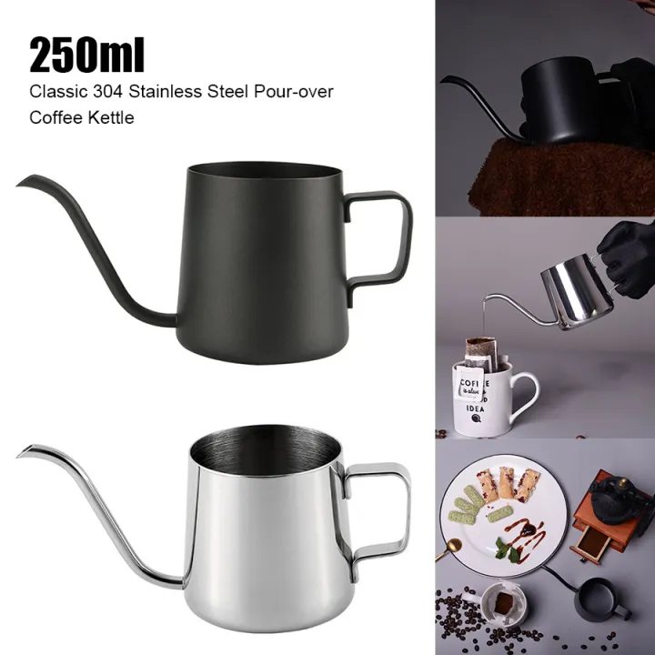 XJCHAN Classic 304 Stainless Steel Pour-over Coffee Kettle Drip Coffee Maker Long Gooseneck Pot ...