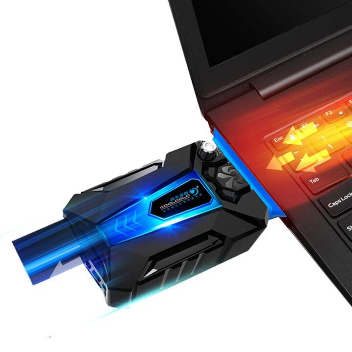 COOLCOLD Vacuum Portable 5V USB Mini Laptop CPU Cooler Air Extracting ...
