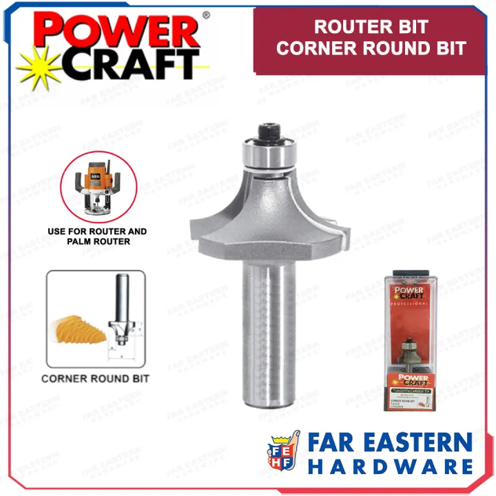 POWERCRAFT Router Bit Corner Round Bits SOLD PER PC | Lazada PH