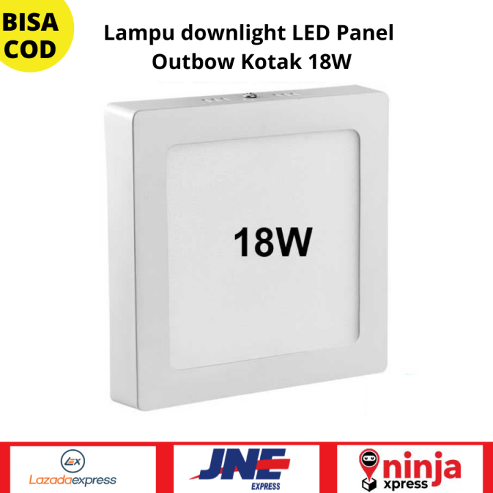 Lampu downlight LED Panel Outbow Kotak 18W - Putih | Lazada Indonesia