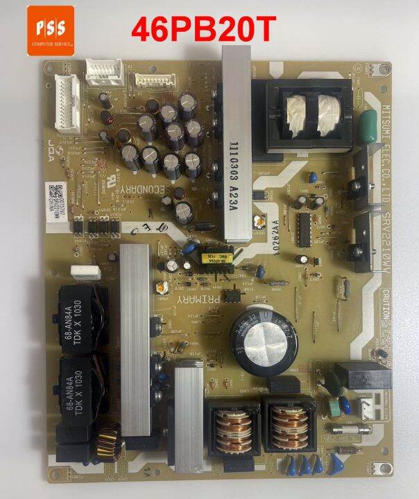POWER SUPPLY ซัพพลายTOSHIBA รุ่น 46PB20T พาร์ท SRV2210WW อะไหล่แท้ของ ...