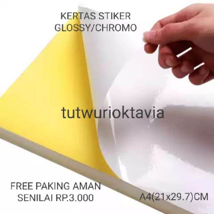 Kertas stiker chromo/glossy Lintec A4 isi 50 lembar A4 | Lazada Indonesia