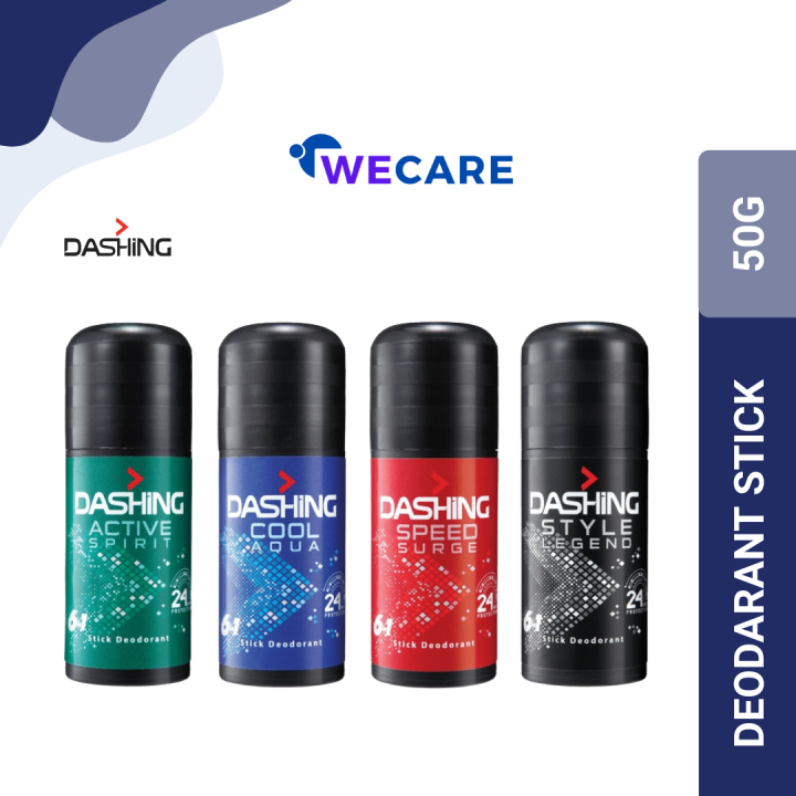 Dashing Deodorant Stick (50g) - (Active Spirit/Cool Aqua/Speed Surge ...