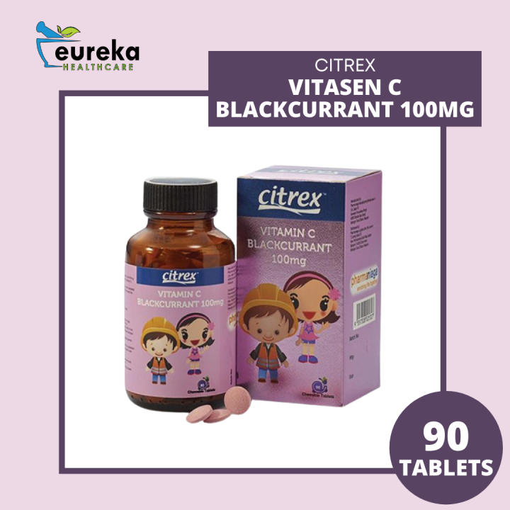CITREX VITAMIN C BLACKCURRANT JUNIOR 100MG 90'S / 90'S X 2 | Lazada
