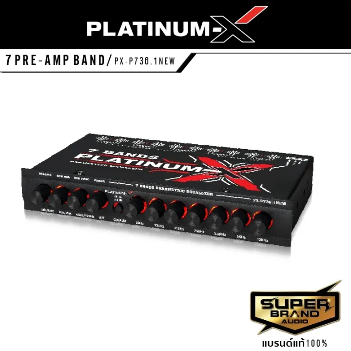 PLATINUM-X ปรีแอมป์รถยนต์ 7แบนด์ PXL-711/PX-P736.1NEW แต่งเสียงได้ดี ...
