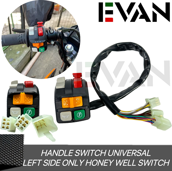 Universal Handle Switch ( YAMAHA FINO) (Left Side Only) Honey Well ...
