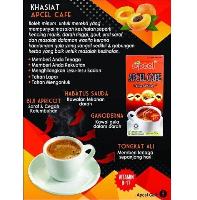 Apcel Cafe / Kopi Apcel 20 sachet | Lazada