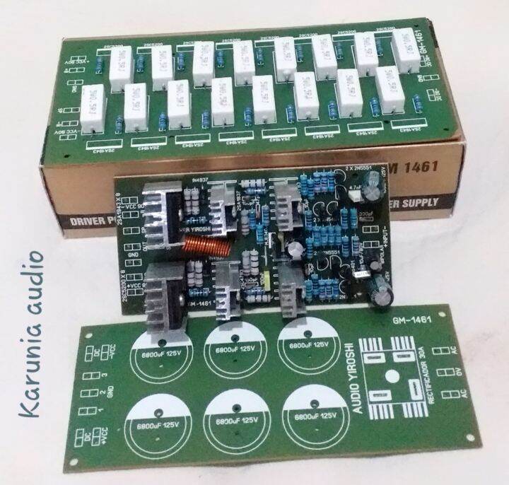 Kit Driver Power Amplifier Bipolar Yiroshi, lengkap pcb final dan pcb ...