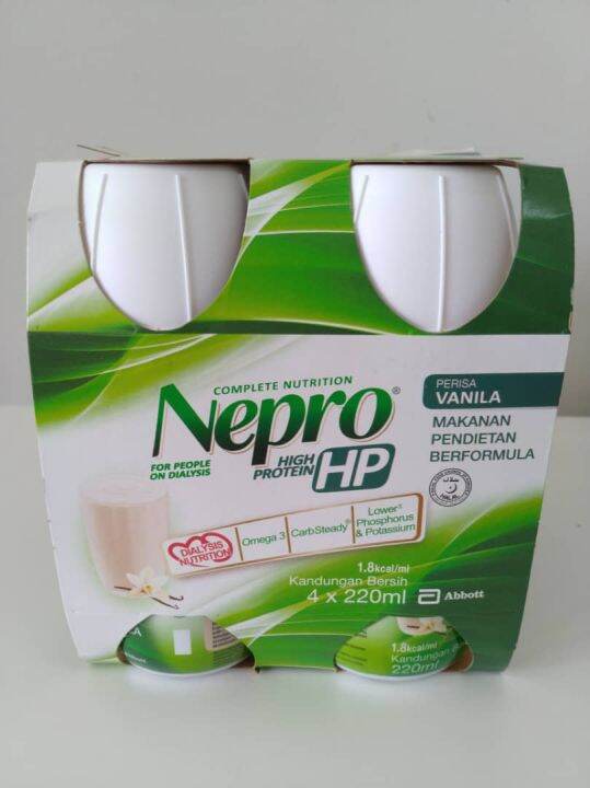 NEPRO HP MILK (FOR DIALYSIS PEOPLE) 220MLx4'S | Lazada