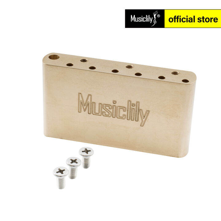 Musiclily Ultra 56.5mm(2-7/32 inch) String Spacing Full Solid Brass ...