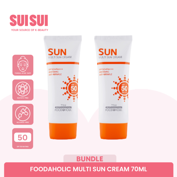 [BUNDLE] FOODAHOLIC Multi Sun Cream 70ml | Lazada PH
