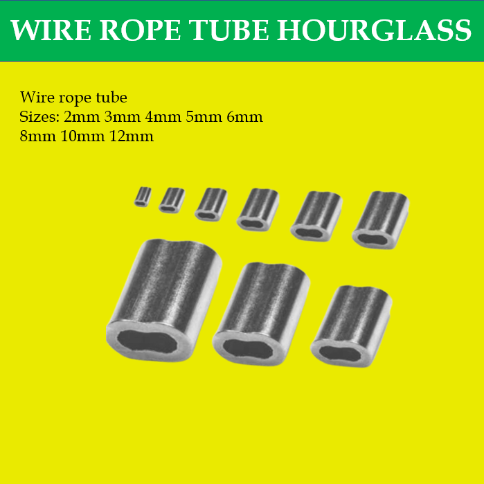 MAGO 2mm-12mm ( 1 Piece) 8 Type Hourglass wire rope tube Double-hole ...