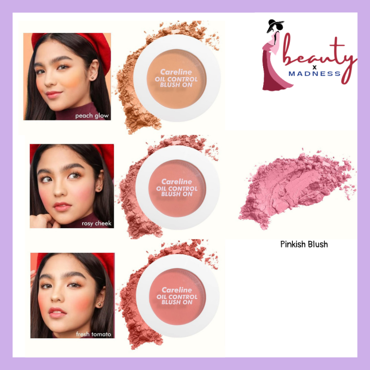 Careline Oil Control Blush on With Vitamin E [Pigmented, Lightweight ...