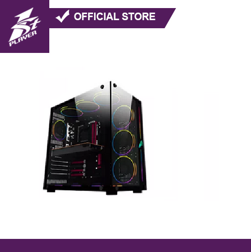 1STPLAYER STEAMPUNK SP8 MID-TOWER GAMING CASE/TG/ ATX (BLACK) | Lazada PH