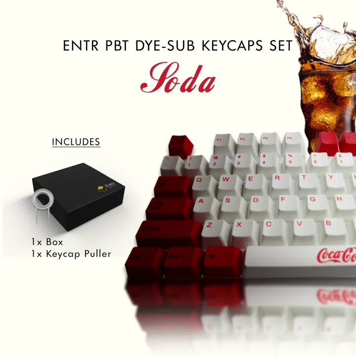 Entr PBT Dye-Sub Keycaps Set - Soda (Full 108 Keys) | Lazada PH