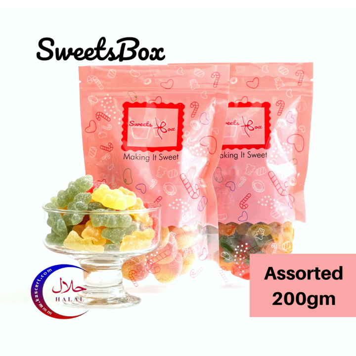 Sweetsbox | Assorted Bebeto Halal Gummy Candy - 200g Repacked - Sweets Tidbits - Snek Ringan ...