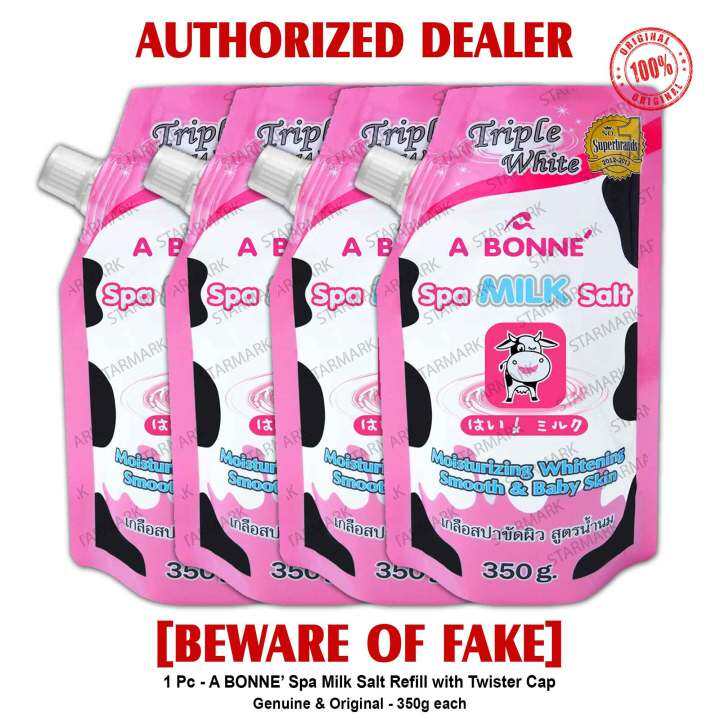 Abonne Spa Milk Salt Regular 350g each Refill with Twister Cap Salts A ...