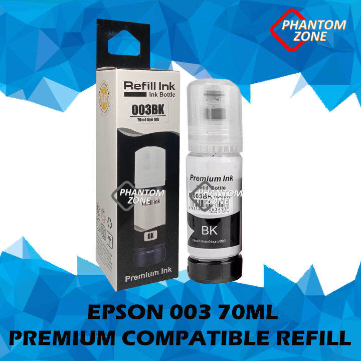 EPSON 003 Refill Ink (BLACK) Compatible ink for L3110/L3150/L3118/L3119 ...