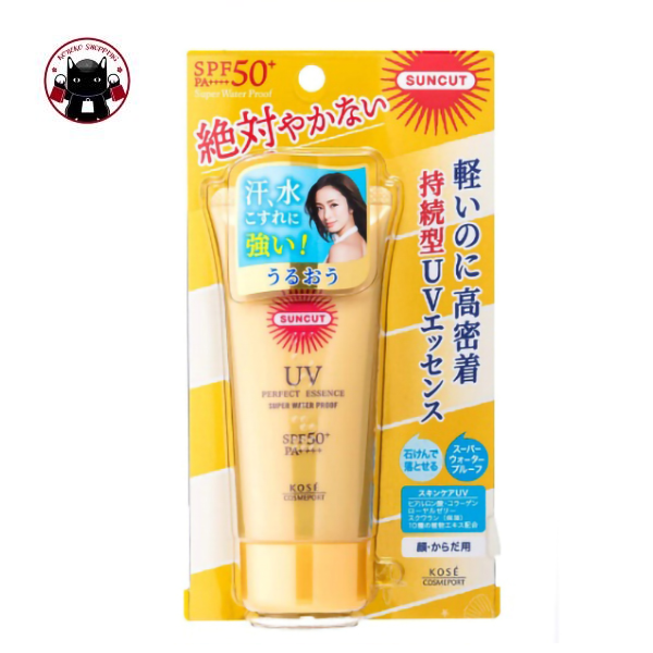 Kose SUNCUT Perfect UV Essence 60g Super waterproof SPF50+ PA++++ กันแดด สูตรกันน้ำจากญี่ปุ่น ...