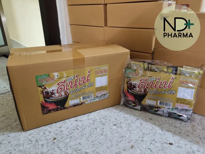 Coffee DENE Detoxs Plus (ทอง) 10 แพ็ค x 30 ซอง กาแฟดีแน่ ดีเน่ ดีเน่เน่ ...