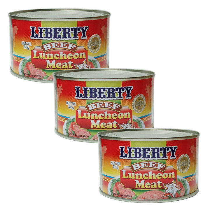 Liberty Beef Luncheon Meat in Can, 375g x 3Pcs | Lazada PH