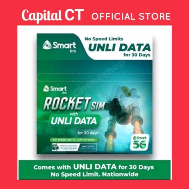 COD SMART ROCKET SIM 30 DAYS UNLI DATA | Lazada PH