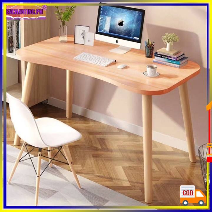 Wooden Study table Student Home Simple Modern Office Table Bedroom ...