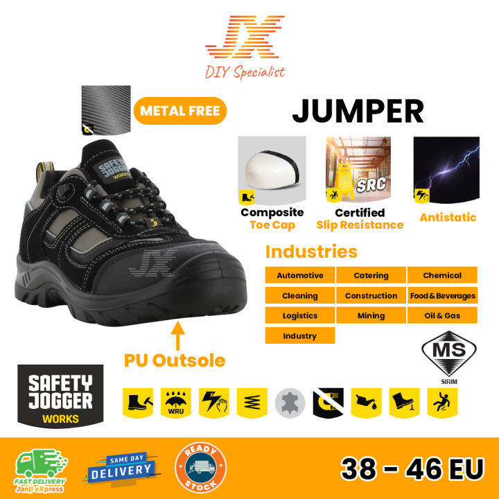 Safety Jogger Jumper Safety Shoes Hiking Collection Composite Toe Cap Kasut Keselamatan SIRIM ...