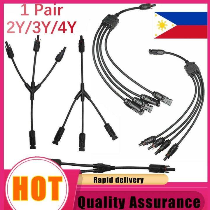 MC4 Solar Panel Y Branch Cable Connection Waterproof Adapter Connector ...