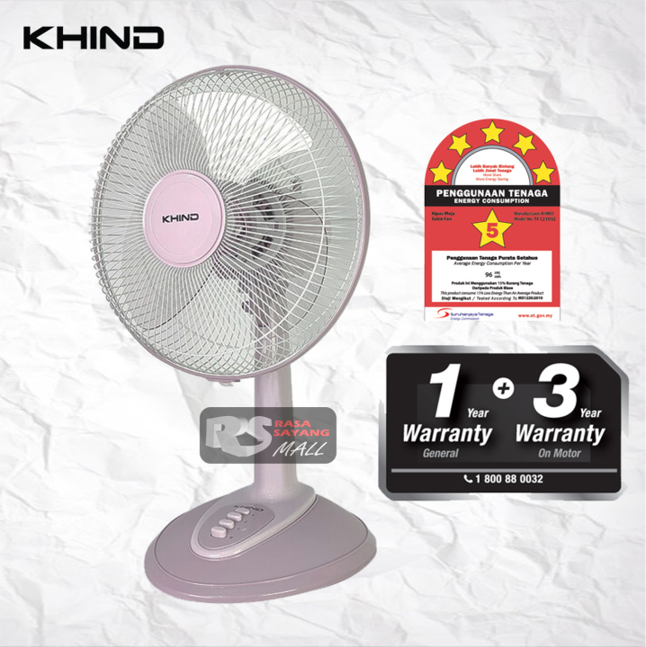 KHIND 12 inch Table Fan TF1210SE/ KHIND 12" Desk Fan TF1210SE | Lazada