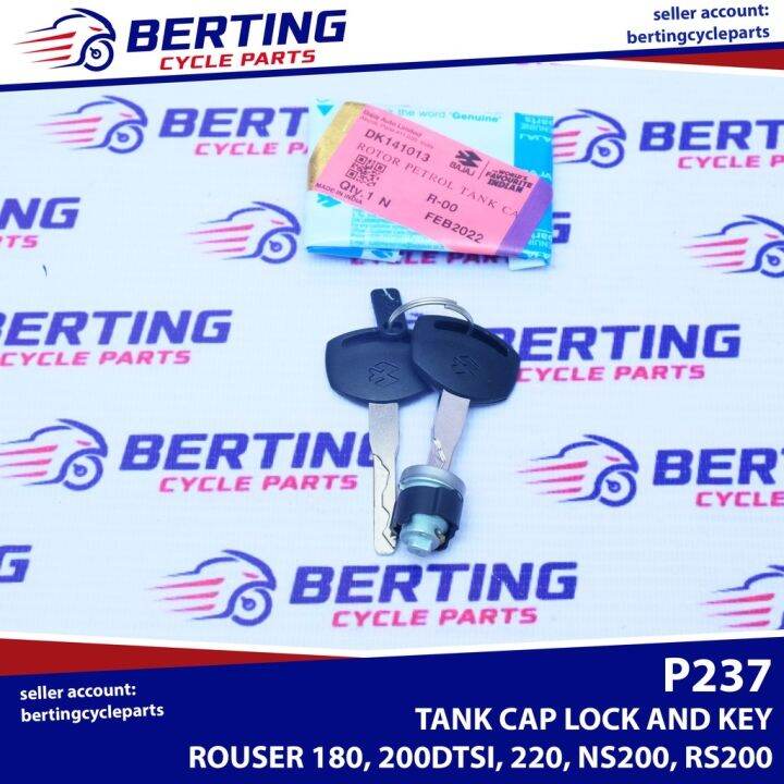 TANK CAP LOCK AND KEY SET Rouser 180 200 DTSI old 220 NS200 RS200 ...
