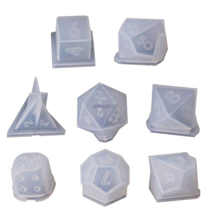 7 Shapes Dice Fillet Square Triangle Dice Mold Dice Digital Game ...