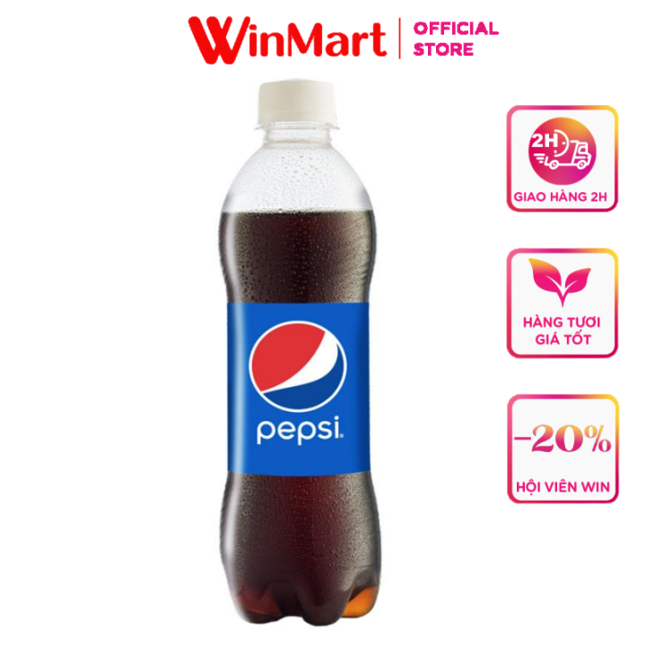 [Siêu thị WinMart] - Nước giải khát có gas Pepsi chai 390ml | Lazada.vn
