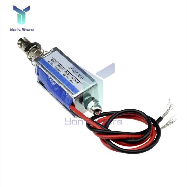 JF-0530B DC 6V 12V 24V Push Pull Type Linear Solenoid Switch Open Frame ...