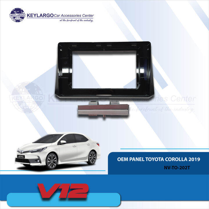 OEM PANEL TOYOTA COROLLA 2019 - 2022 (10.1 INCH, UV BLACK) | Lazada PH