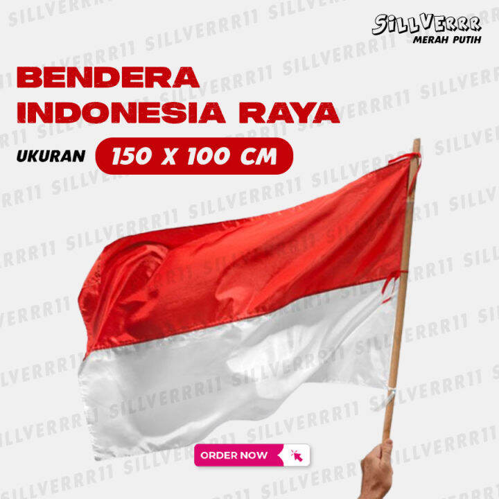 BENDERA MERAH PUTIH KAIN ukuran 150x100 kualitas baik | Lazada Indonesia
