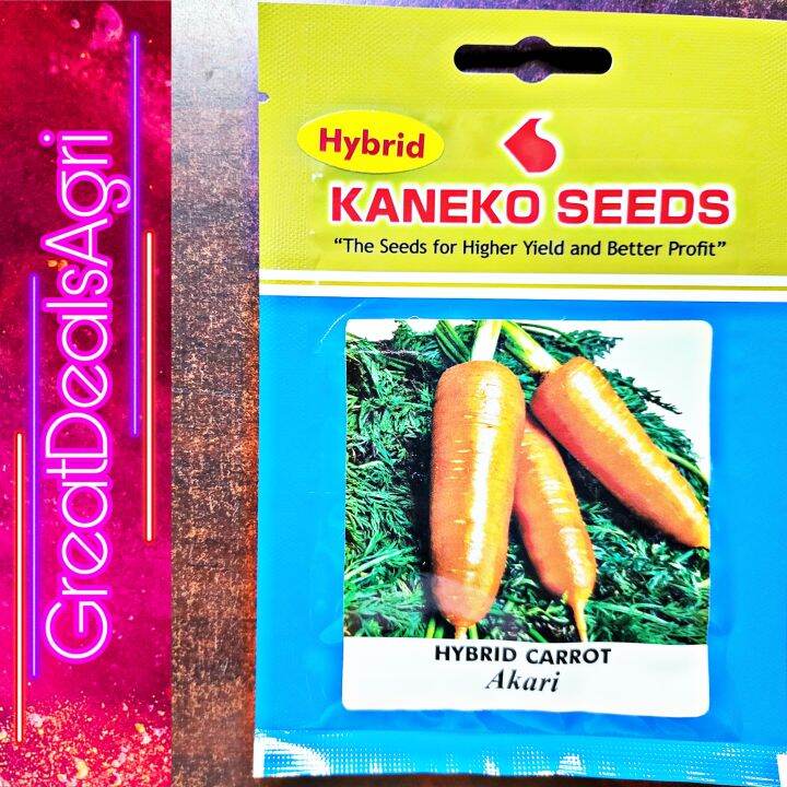 AKARI HYBRID CARROT SEEDS (1783 SEEDS) KANEKO SEEDS | Lazada PH